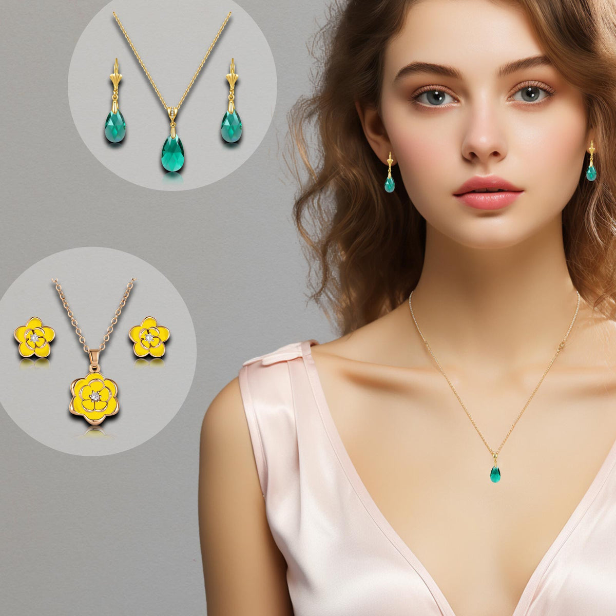 EVEVIC Jewelry Store | Earrings & Necklace | Crystal Jewelry